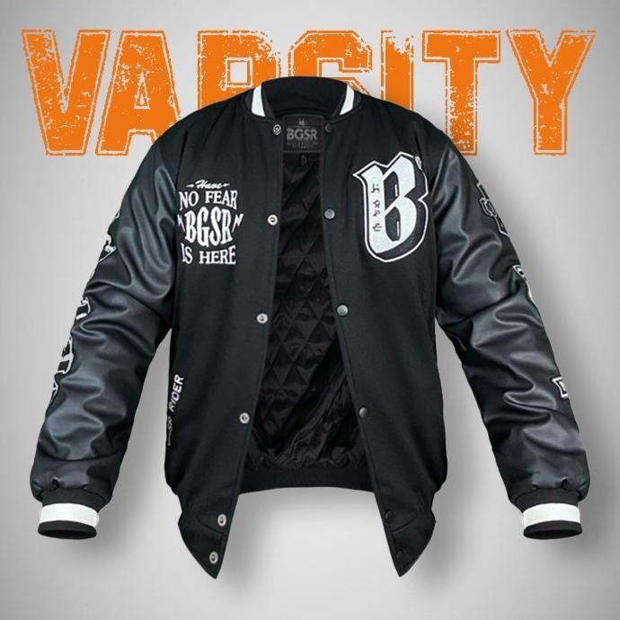 Jual Jaket Varsity Baseball Bomber Pria Premium Full Bordir Lengan ...