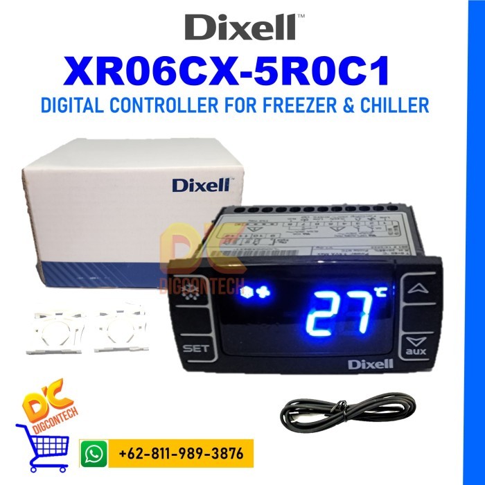 Jual Limited Xr06Cx Thermostat Dixell Xr06Cx-5R0C1 Display Biru + 1Ntc ...