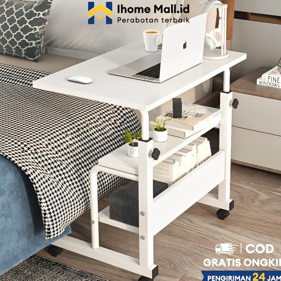 Jual Ih Meja Laptop Lipat Adjutable Dengan Roda Meja Laptop Roda Meja ...