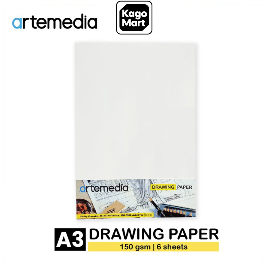 Jual Artemedia Drawing Paper Set A4 A3 Kertas Gambar | Shopee Indonesia