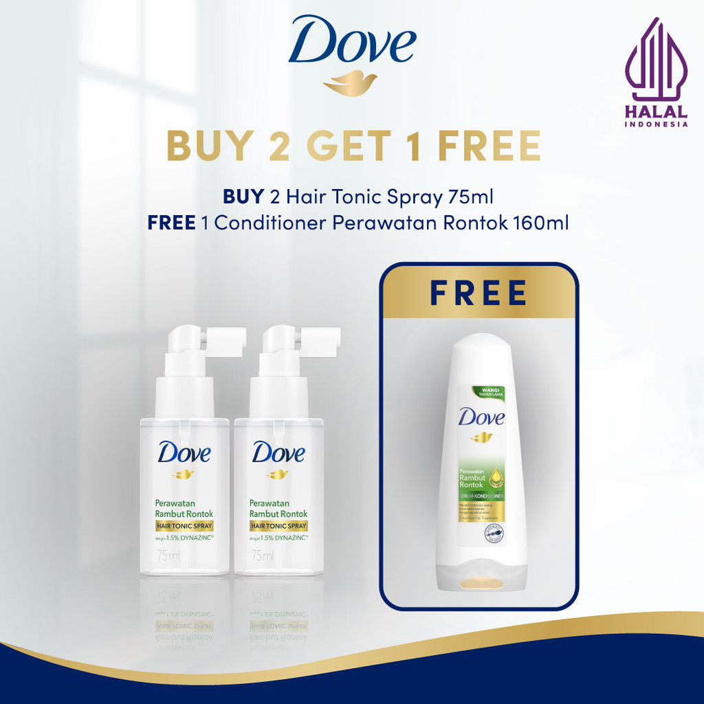 Jual Buy 2 Dove Hair Tonic Spray Free Dove Conditioner Perawatan Rontok ...