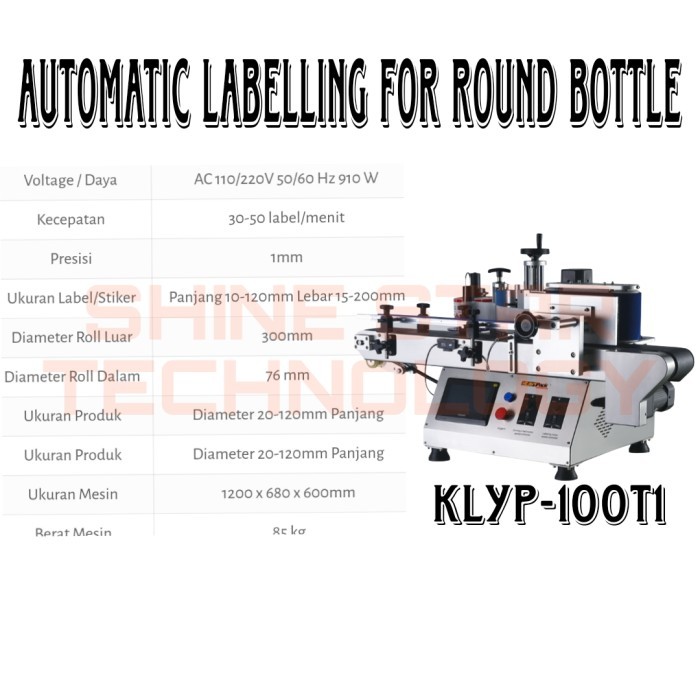 Jual HEAVYPACK AUTOMATIC LABELLING for Round Bottle Mesin Label Botol ...