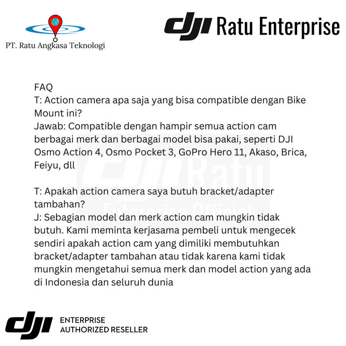 Jual Bike Mount Bracket Sepeda Dji Osmo Action 4 Dji Osmo Pocket 3 ...