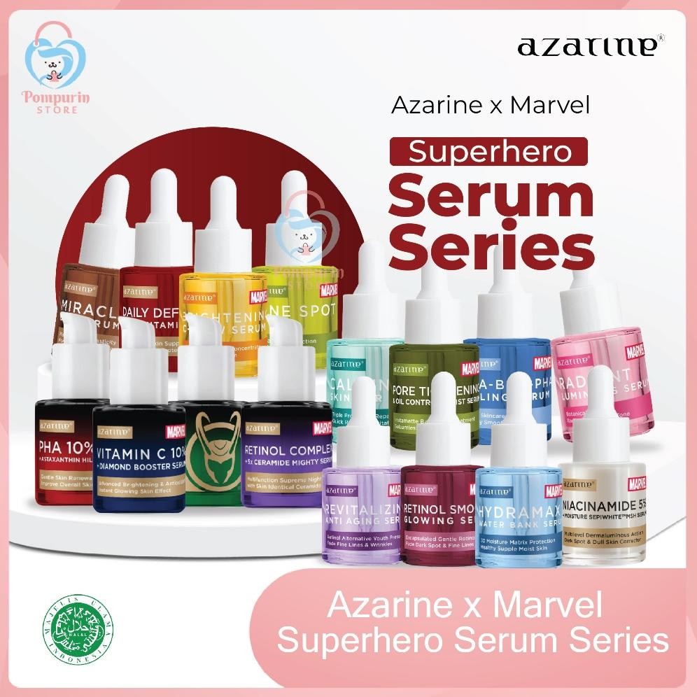 Jual Azarine x Marvel Superhero Serum Series - Glowing Serum / Vit C 10 ...