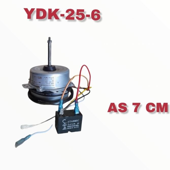 Jual MOTOR FAN AUTDOOR AC YDK-25-6 + CAPASITOR 2MF | Shopee Indonesia