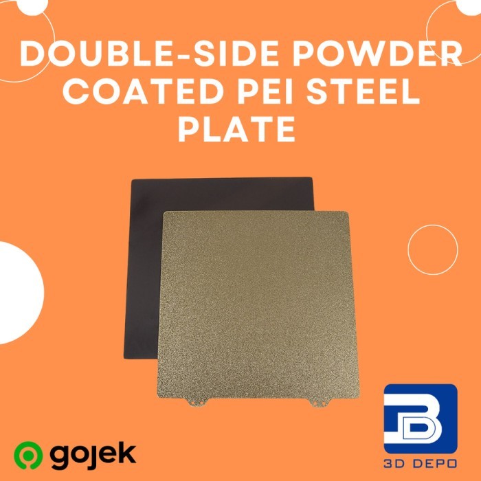 Jual BEBAS ONGKIR - Double Side Powder Coated PEI Steel Plate 235x235mm ...