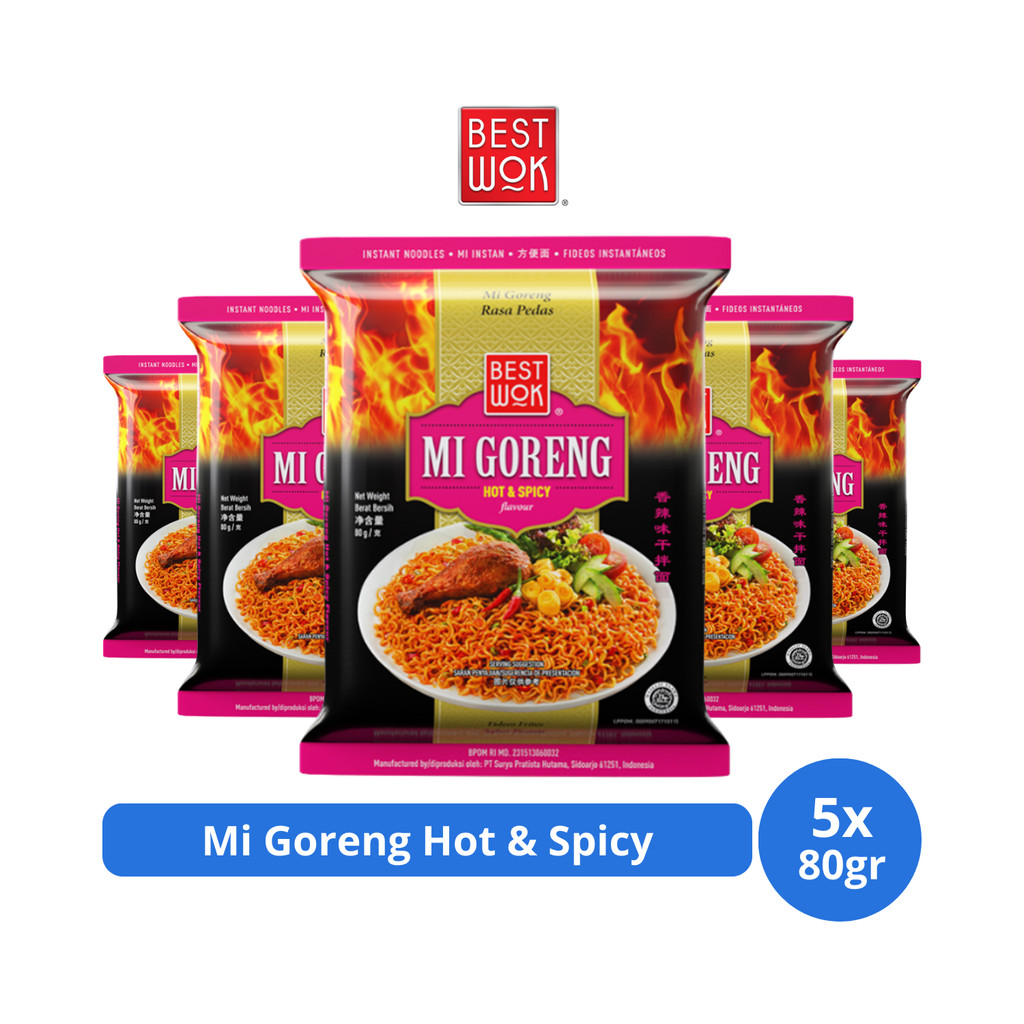 Jual Best Wok Mi Goreng Hot & Spicy 80gr x 5 pcs | Shopee Indonesia