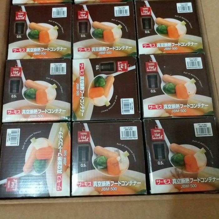 Jual THERMOS VACUUM INSULATED FOOD JAR JBM-500 BK TERMOS FOOD JAR 500 ...