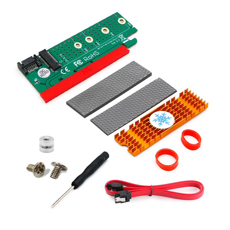 Jual BARU PCI Express to M.2 NGFF SSD Adapter Raiser SATA-Bus M2 SSD B ...