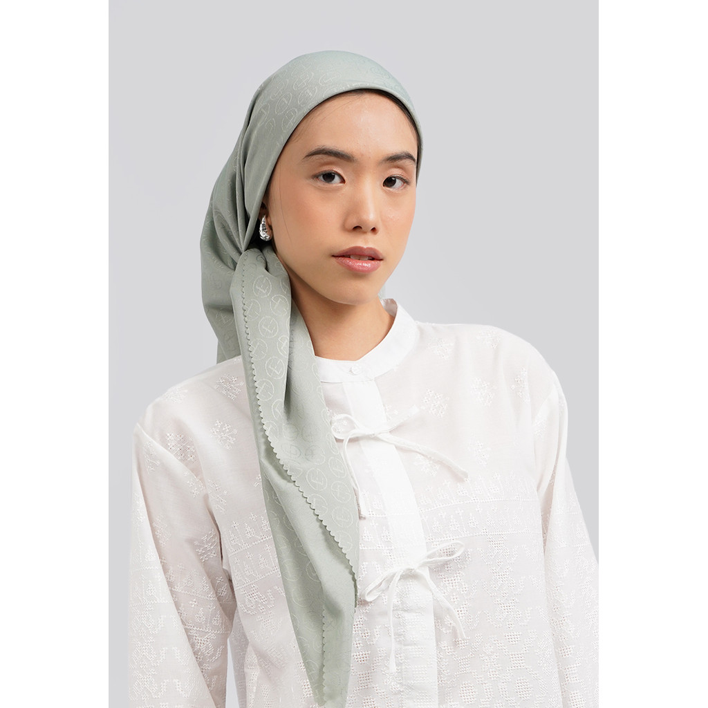 Jual Executive Sage Square Scarf Sage | Shopee Indonesia