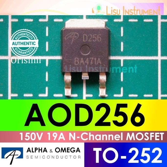 Jual Update AOD256 150V 19A N-Channel MOSFET D256 TO-252 DPAK Alpha & Omega ORIGINAL lisu992 ...
