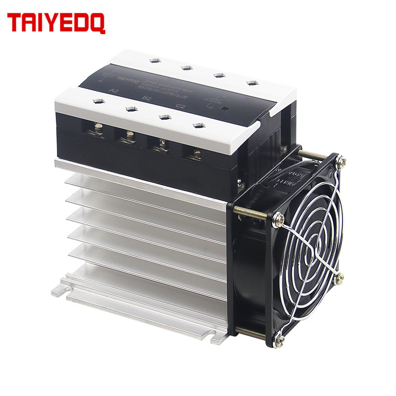 Jual NEW 40/60/80/100/120/150/200A Three-phase Solid State Relay DC ...