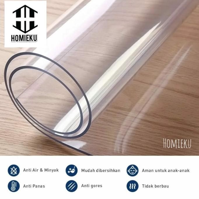 Jual Terjangkau Taplak Meja Mika Bening Transparan 1.5 Mm Waterproof | Shopee Indonesia