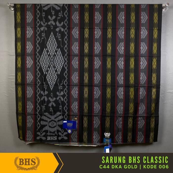 Jual Sarung BHS Classic Gold Motif C44 DKA Kawung Dobby Bahan ...