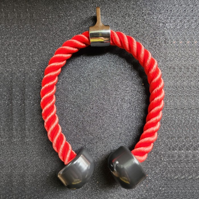Jual Tricep Rope Handle Cable Attachment Gym Fiyness Ironbull ( Merah ...