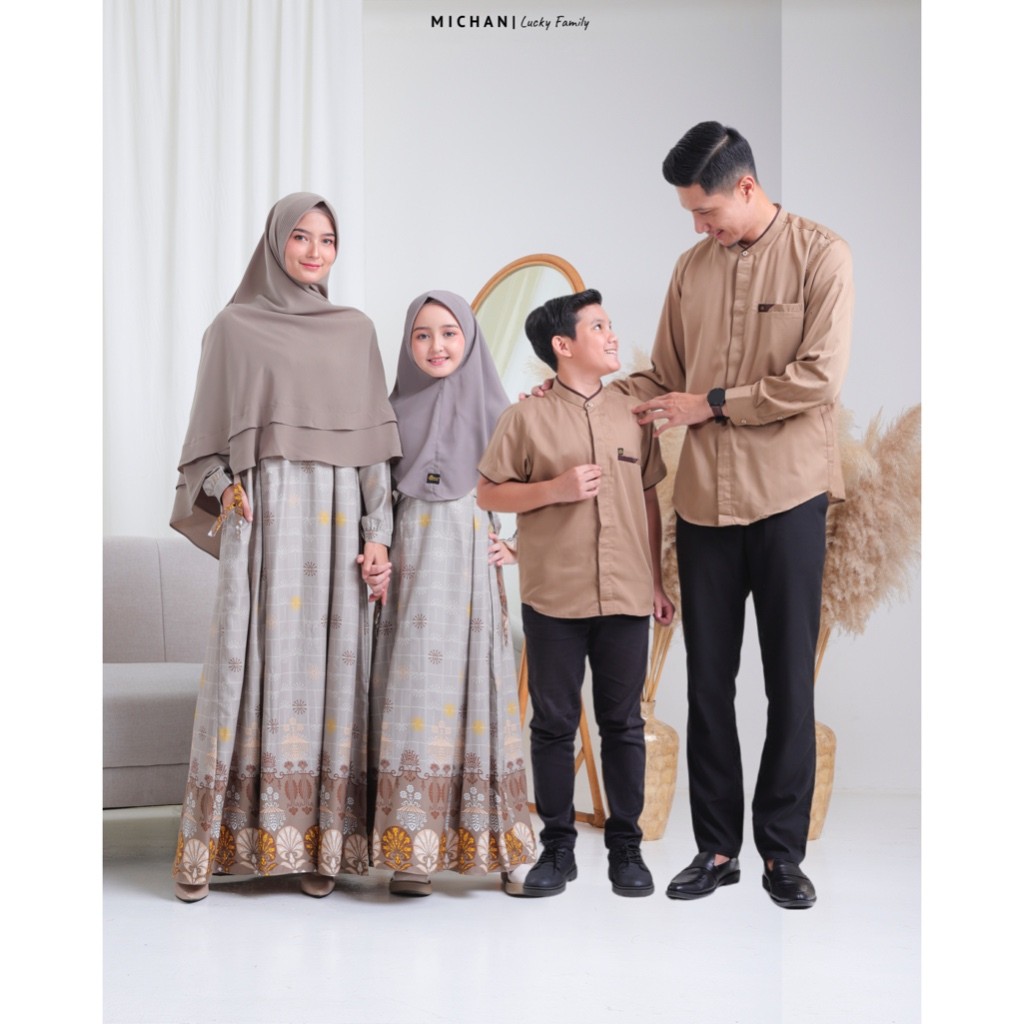 Jual Michan Sarimbit Keluarga Lucky | Shopee Indonesia
