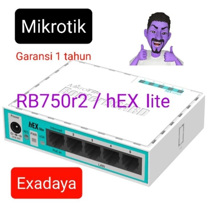 Jual Mikrotik Routerboard Rb750R2 ( Hex Lite ) 5 Port 10/100 Kode 4672 | Shopee Indonesia