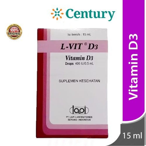 Jual L-VIT D3 400 IU/0.5 ML DROP 15 ML / VITAMIN D3 / D3 | Shopee Indonesia