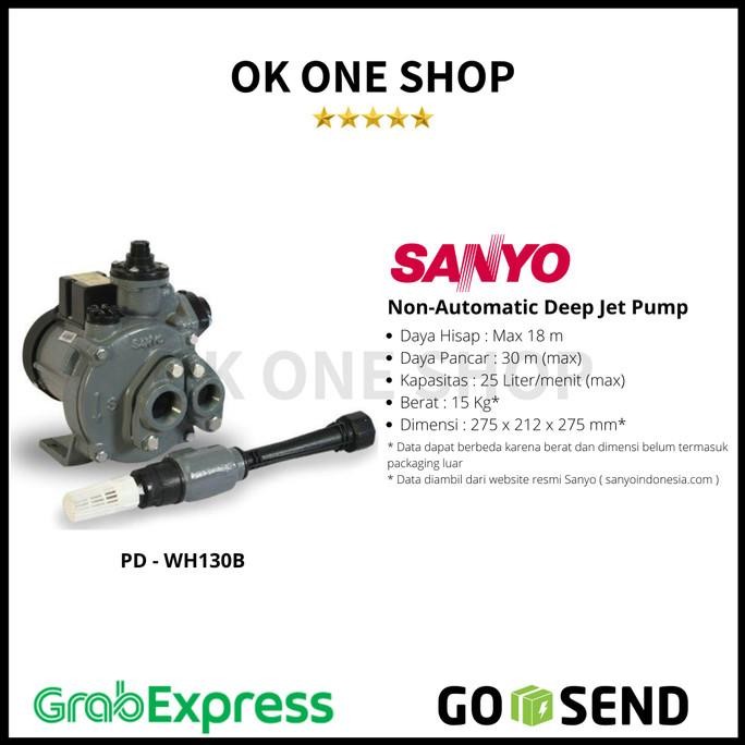 Jual Produk Baru Sanyo Semi Jet Water Pump Pd-Wh130B Premium | Shopee ...