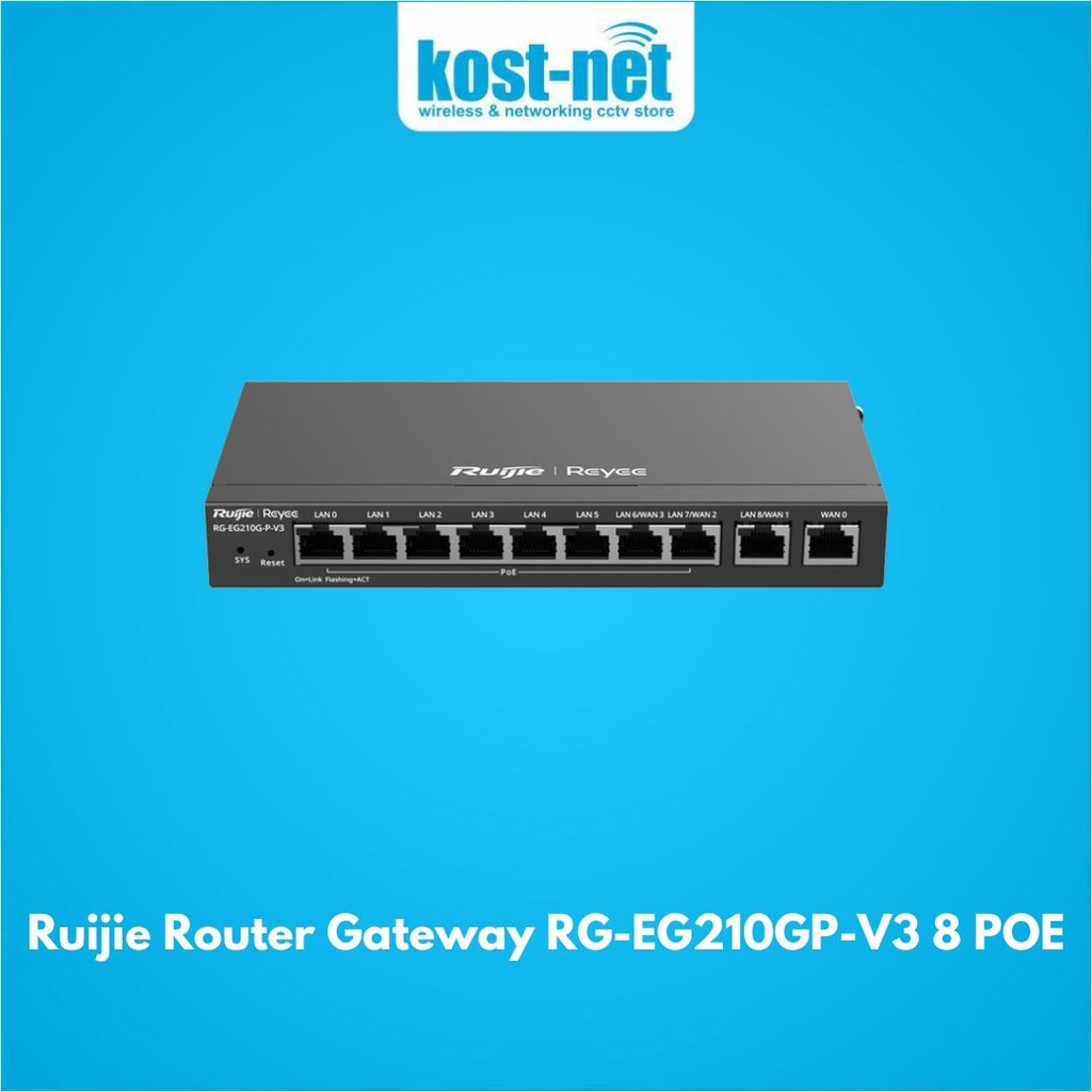 Jual Ruijie Router Gateway RG-EG210GP-V3 8 POE | Shopee Indonesia