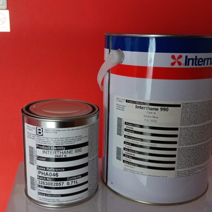 Jual International Paint Interthane 990 RAL7035 Light Grey (1galon set ...