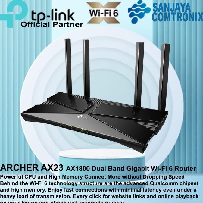 Jual Tp-Link Archer Ax23 Dual-Band Ax1800 Wi-Fi 6 Router Premium ...