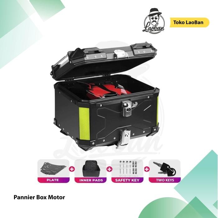 Jual TopBox Pannier Bracket Kotak Kunci Aluminium - Top Box Motor ...
