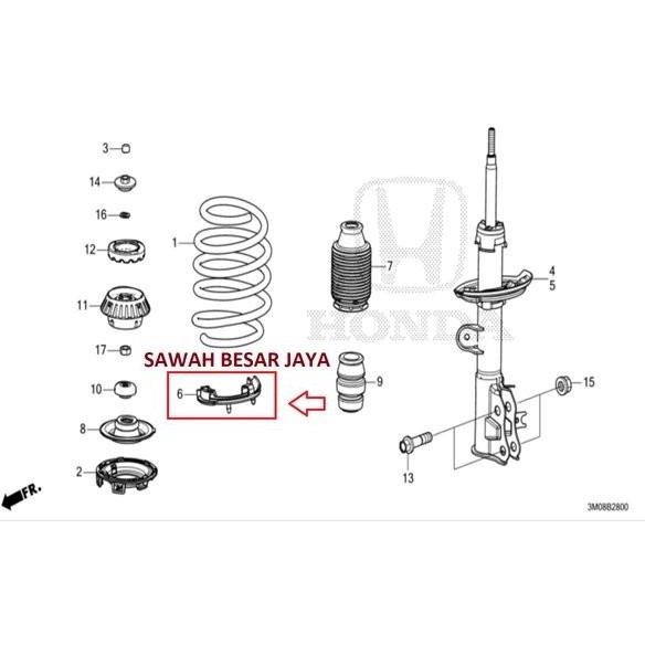 Jual Rubber Lower Spring Seat - Karet Tatakan Dudukan Bawah Per Keong ...