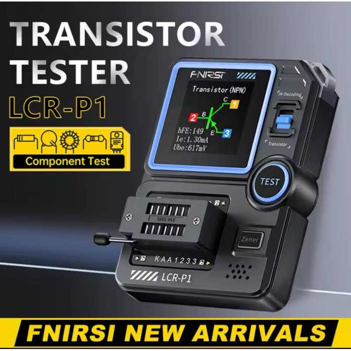 Jual FNIRSI LCR-P1 Transistor Tester Capacitor Multi-Function Anti-Burn ...