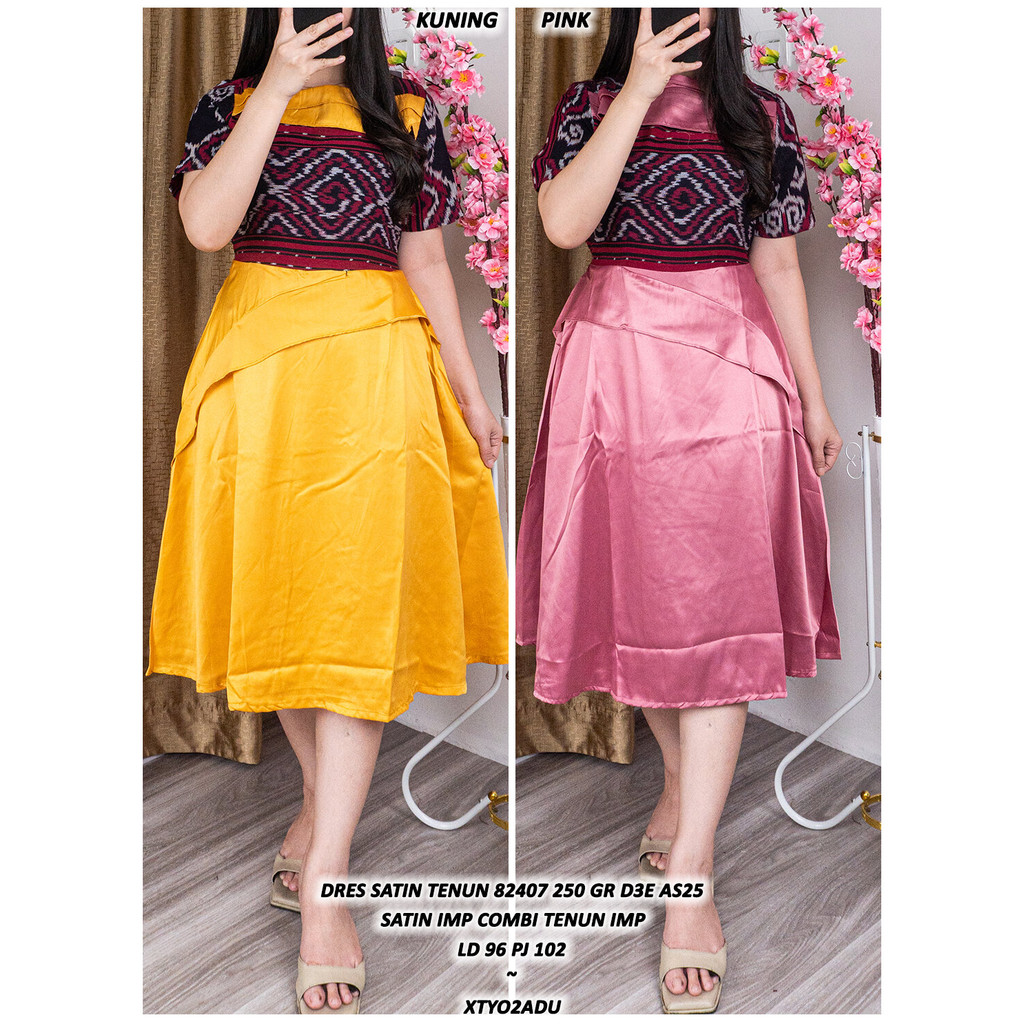 Jual DRES SATIN TENUN 82407 250 GR D3E AS25 #ReadyStock # ...