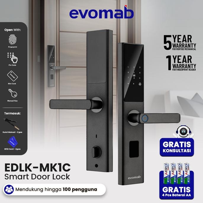 Jual Produk Baru!! evomab Smart Door Lock Kunci Pintu Digital ...