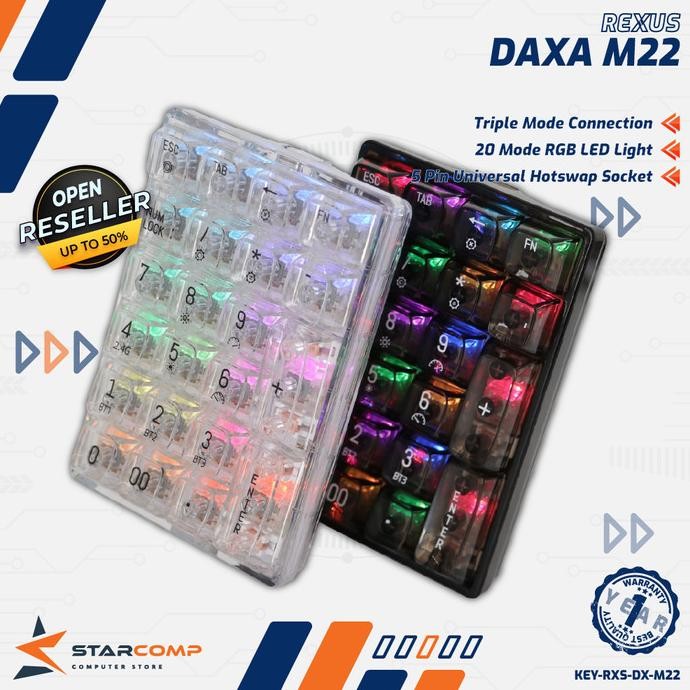 Jual CO Rexus Daxa M22 Keyboard Numeric Pad Mechanical Number Pad ...