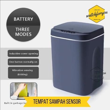 Jual Tempat Tong Sampah Motion Sensor Otomatis Smart Trash Elektrik Vibrate | Shopee Indonesia