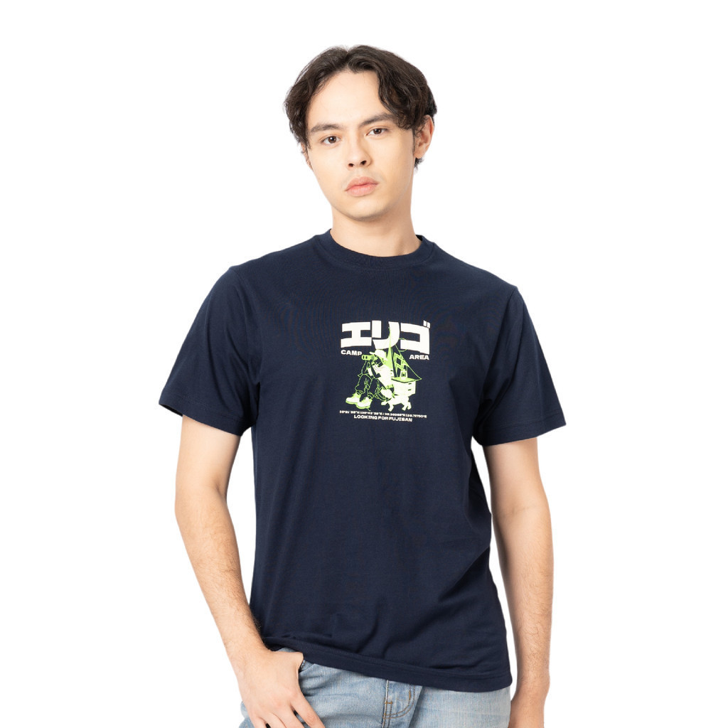 Jual Erigo T-Shirt Atlay Dark Blue - Kaos Unisex | Shopee Indonesia