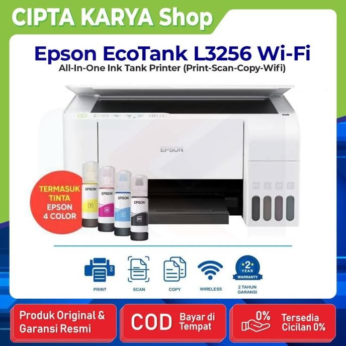 Jual TERBARU - Epson EcoTank L3256 WiFi All-In-One Ink Tank Printer ...