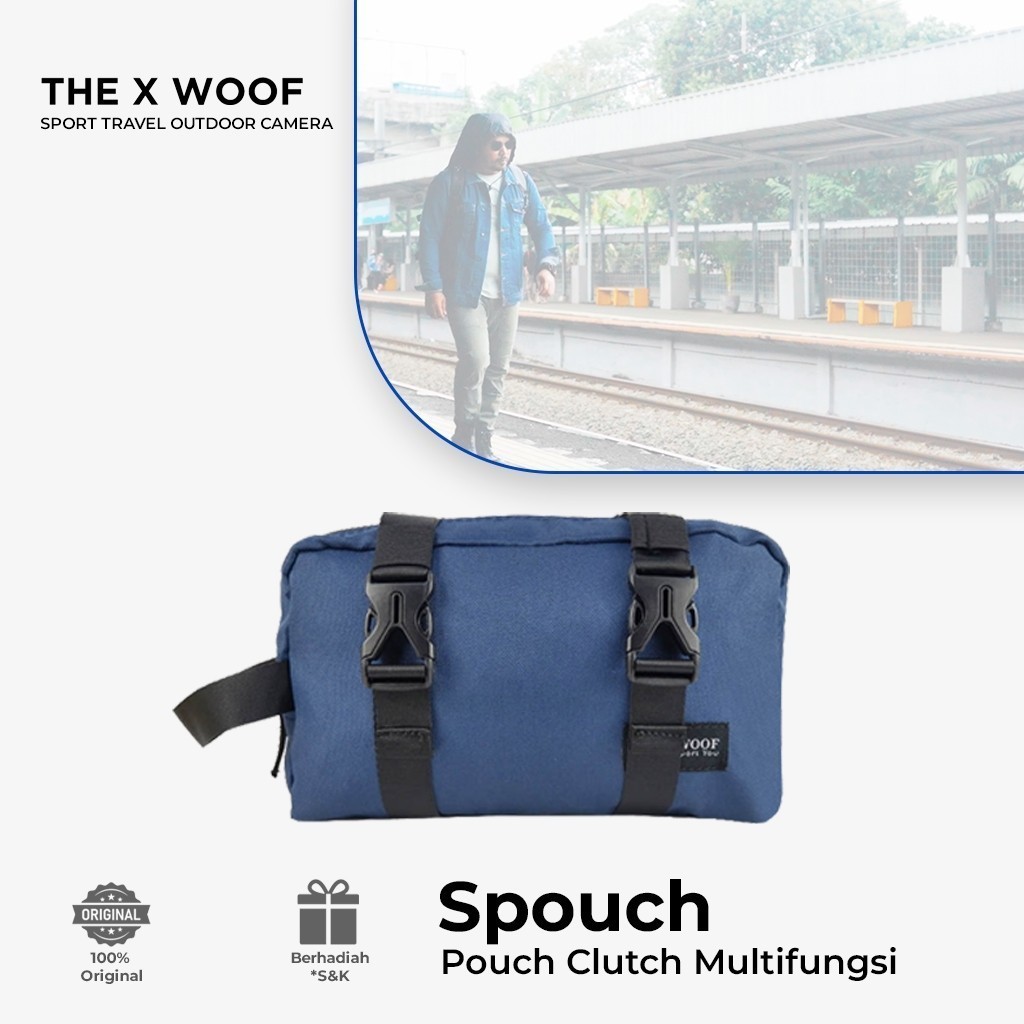 Jual The X Woof Spouch1 Tas Pouch Clutch Pria Unisex | Shopee Indonesia