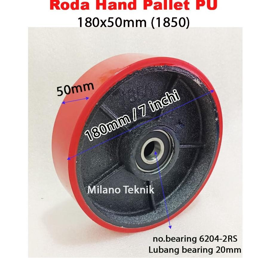 Jual Roda Hand Pallet Pu 18050Mm Handpallet Depan | Shopee Indonesia