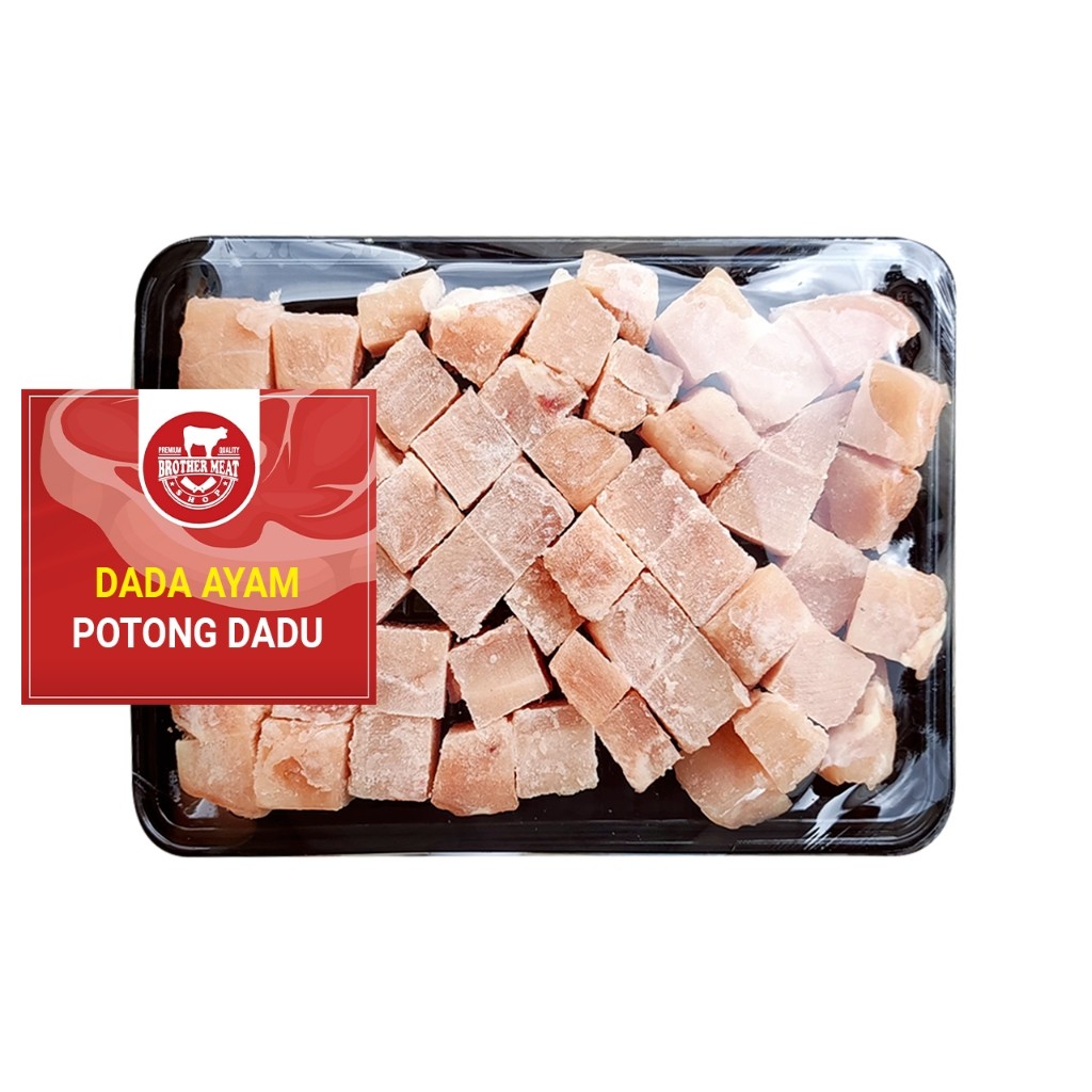 Jual Dada Ayam Potong Dadu 500gr, Chicken Breast Cubes ...