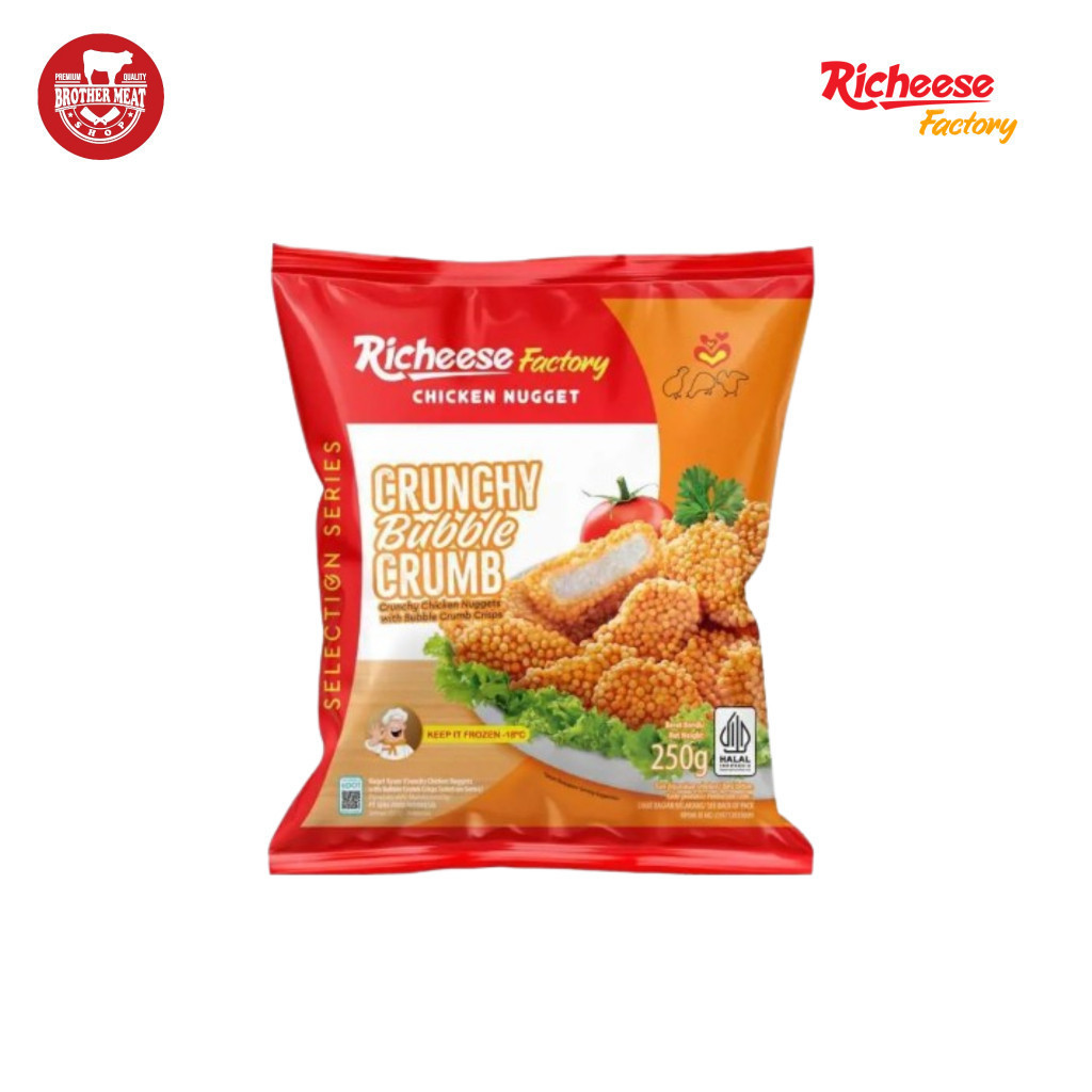 Jual Richeese Factory Chicken Nugget Crunchy Bubble Crumb 250gr ...