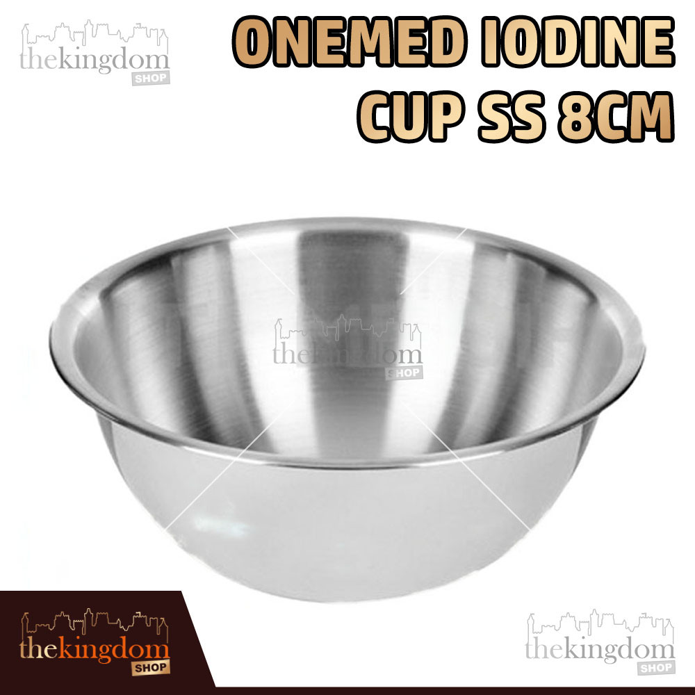 Jual Onemed Iodine Cup SS 8cm Kom Wadah Cawan Stainless Steel Baskom ...