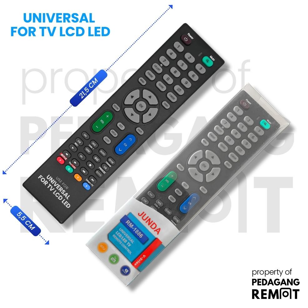 Jual tre-57 Remot Remote TV Smart TV LCD LED Universal (TCL, Konka, LG, Sharp, Hisense, AOC ...