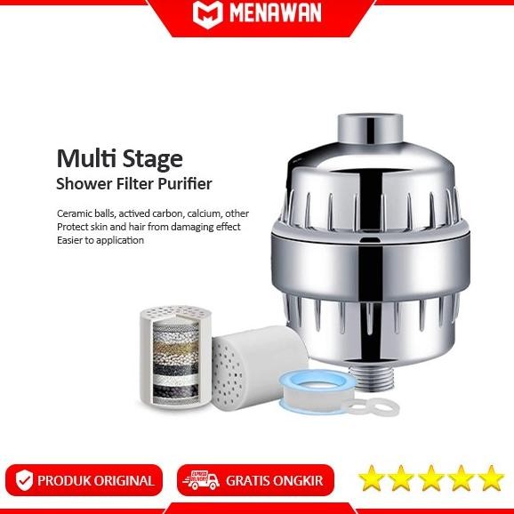 Jual Multi Stage Shower Filter Saringan Pemurni Air Shower Kamar Mandi ...