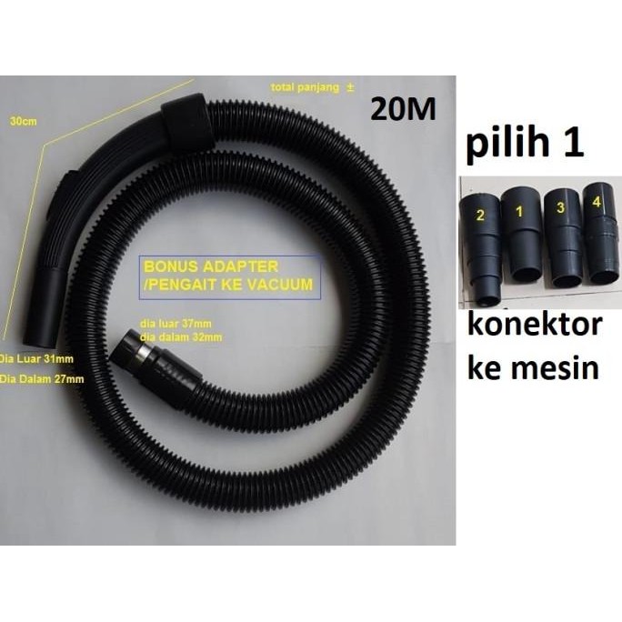 Jual SELANG VACUUM CLEANER UNIVERSAL LENGKAP GAGANG DAN KONEKTOR ...