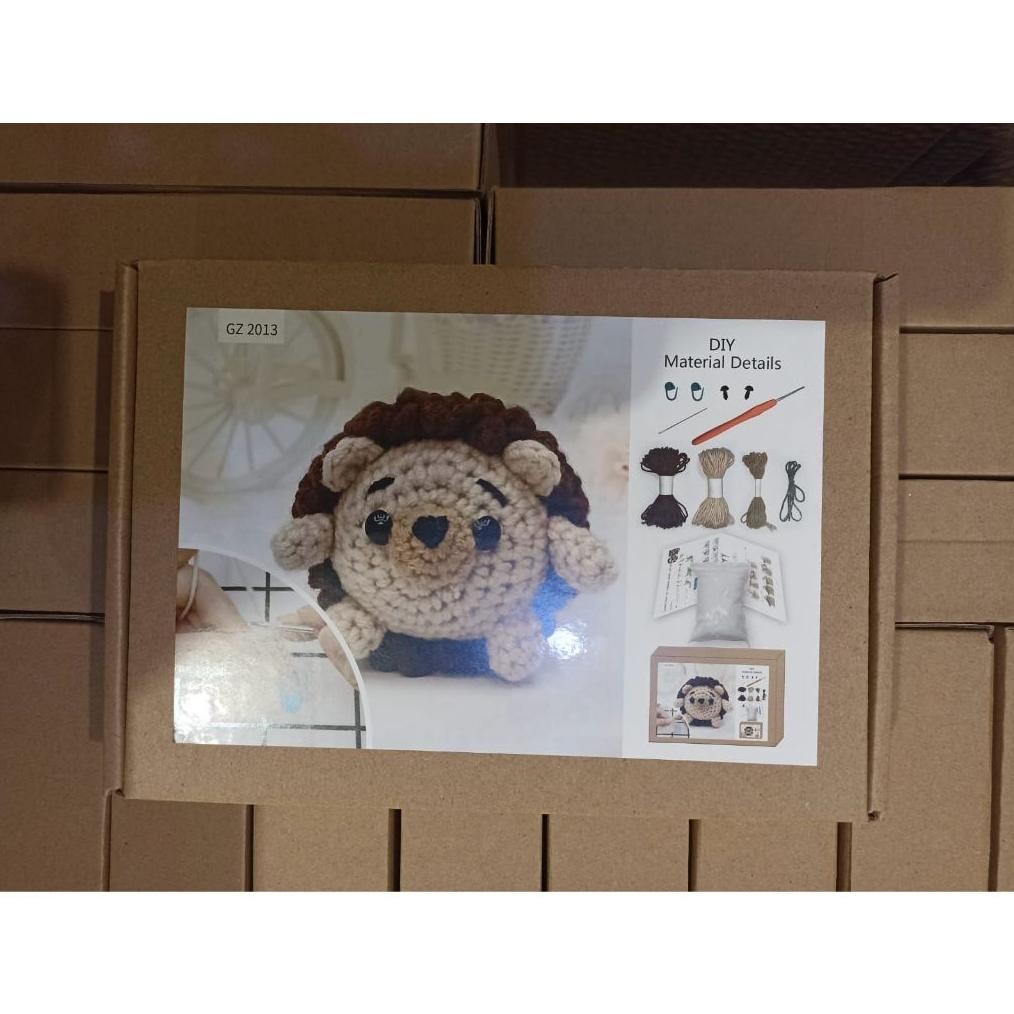 Jual gd-90 DIY Crochet HedgeHog Amigurumi Kit / Do It Yourself Landak ...
