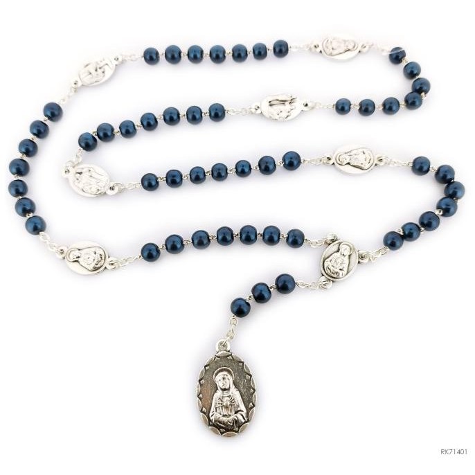 Jual ] Kaplet Devosi 7 Duka Maria Mutiara Arti Rohani Katolik | Shopee ...