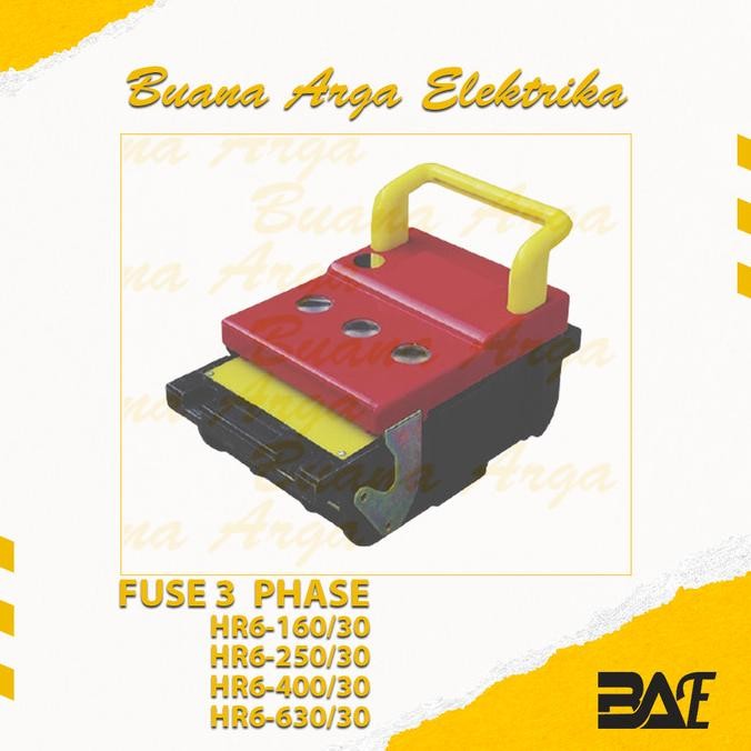 Jual Murah FUSE BASE HR6-160/30 3 PHASE 3 POLE 160 Ampere Untuk Fuse ...