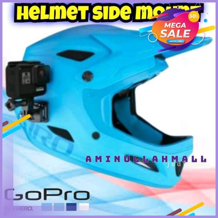 Jual MOUNTING HELM HELMET SIDE MOUNT FOR GOPRO YI LITE MIJIA 4K BPRO ...