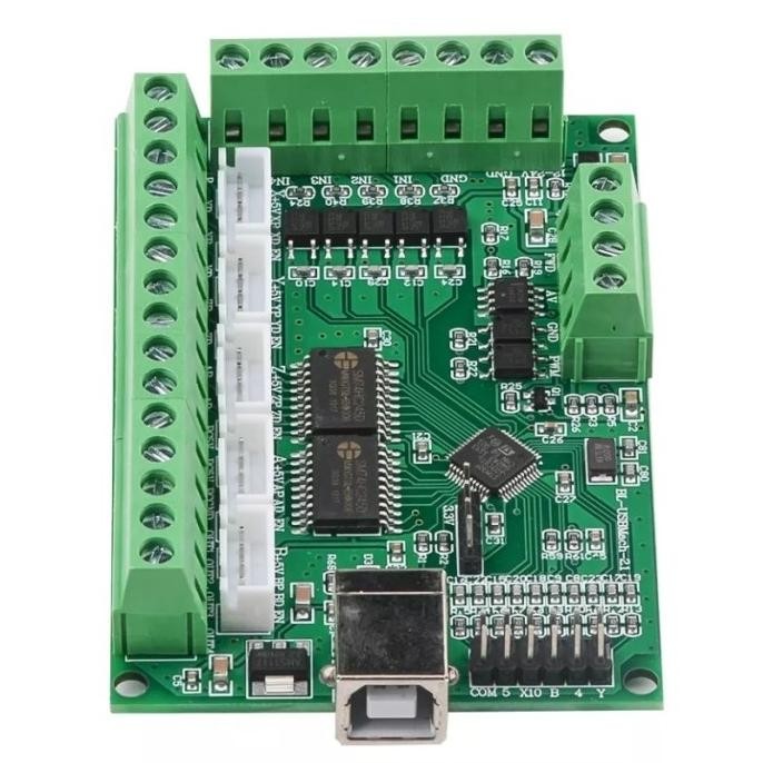 Jual Mach3 V2.1 Motion Control Card Board USB CNC 5 Axis Motherboard 12 ...