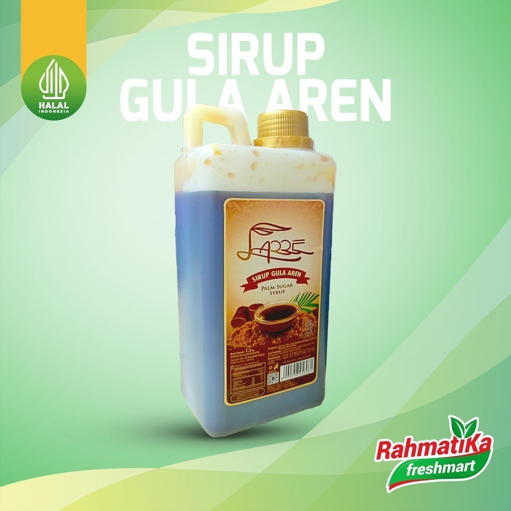 Jual LARRE Sirup Gula Aren / Gula Aren Cair 1.3 Kg | Shopee Indonesia