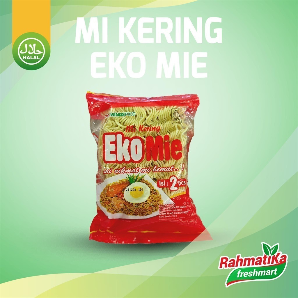 Jual EKO MIE / Eko Mie Kering Keriting Isi 2 | Shopee Indonesia